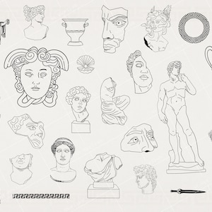 Ancient Greek Roman Mythology | 200+ Svg Png Eps | FREEBIES INCLUDED ...