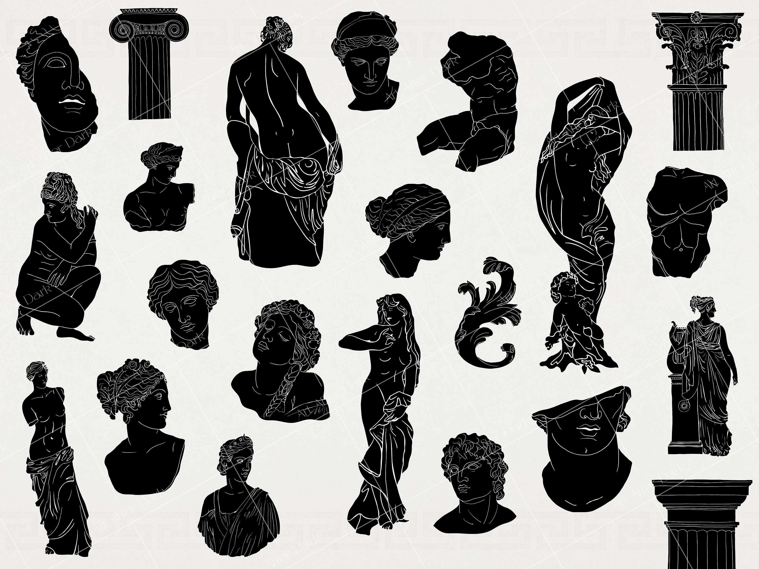 Ancient Greek Roman Mythology | 200+ Svg Png Eps | FREEBIES INCLUDED ...