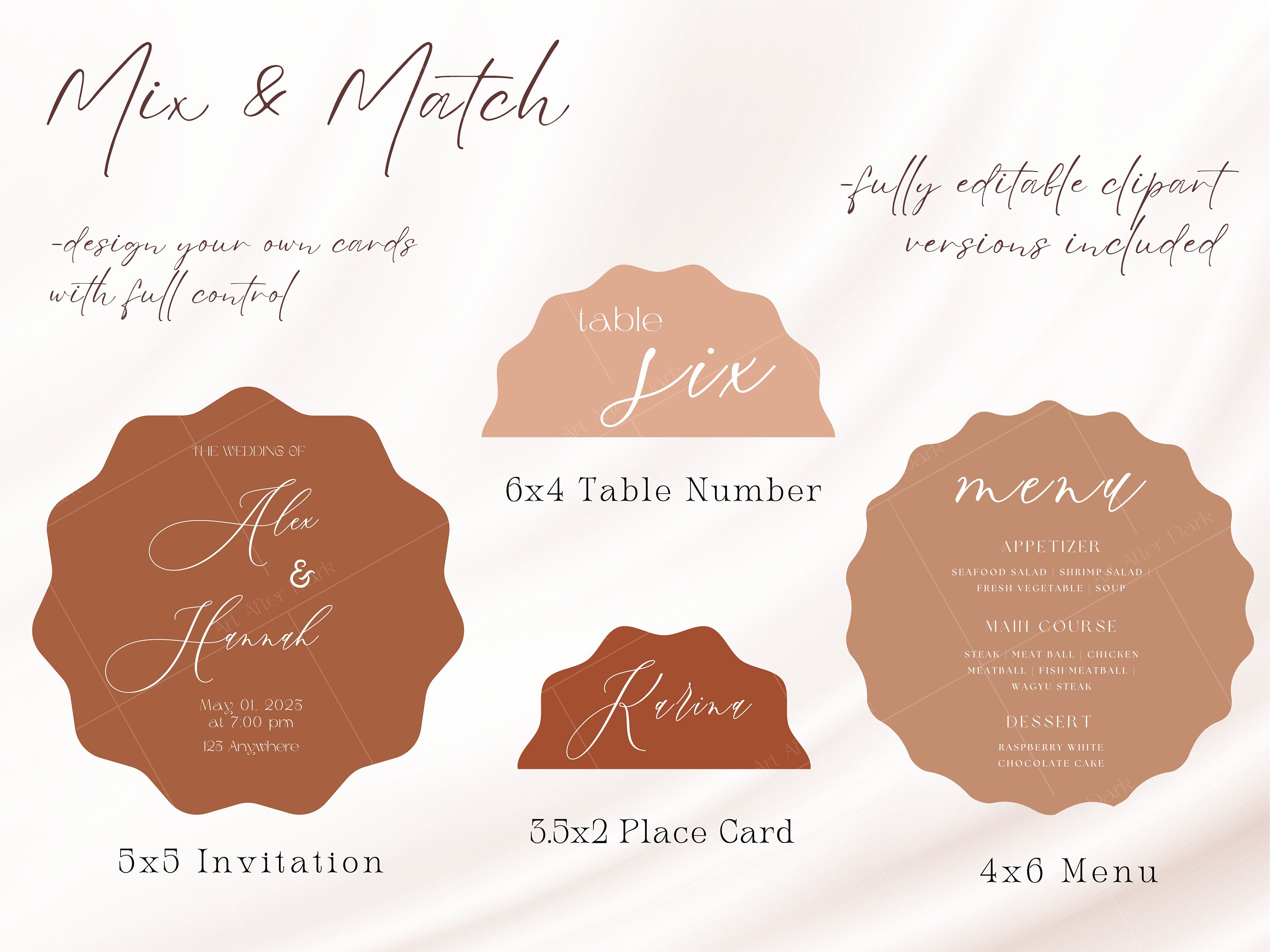 Wavy Shape Invite Cards | 90+ Svg, Dxf, Png, Eps + FREEBIES | CLIPART ...