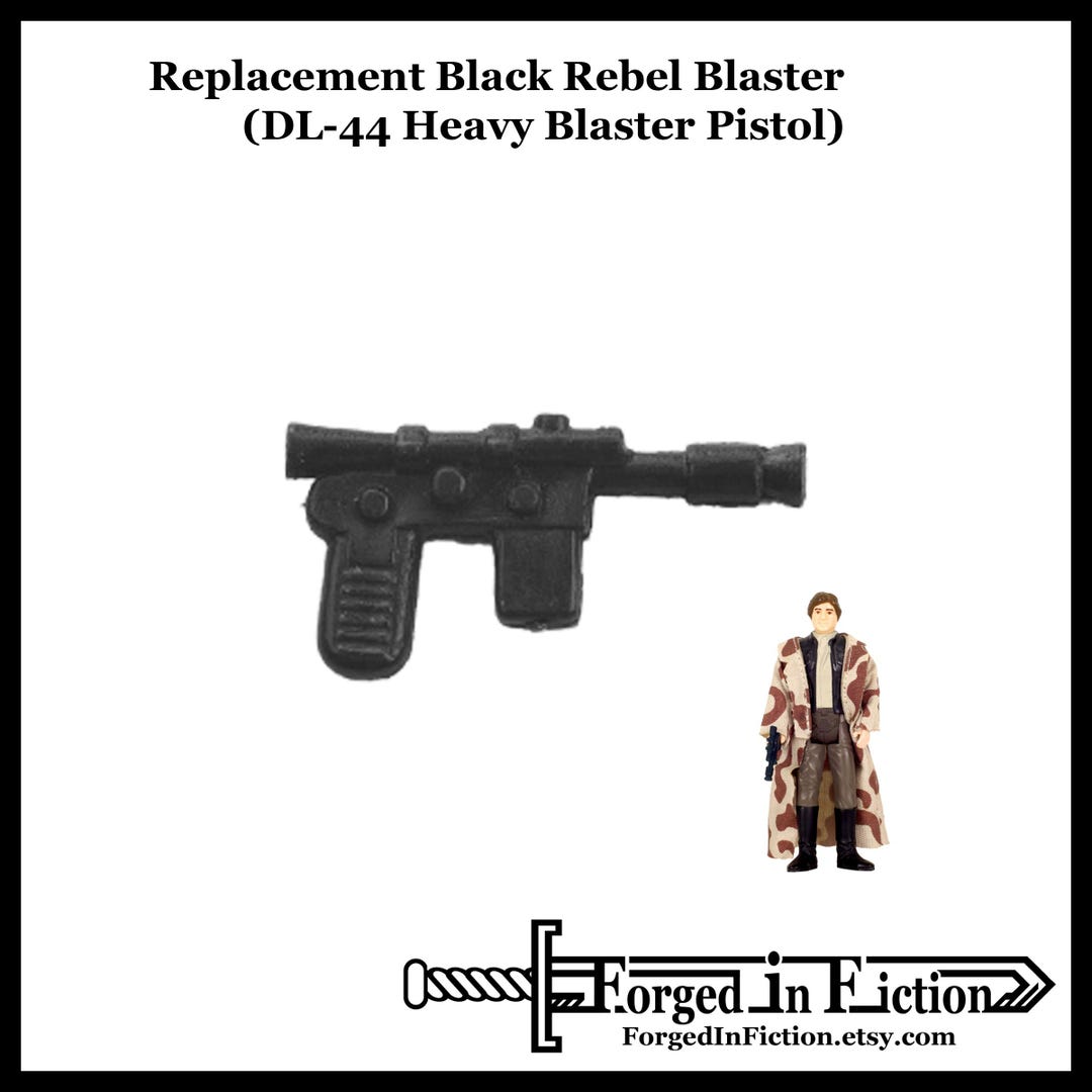 Black Rebel Blaster (DL-44 Heavy Blaster Pistol) Vintage Style ...