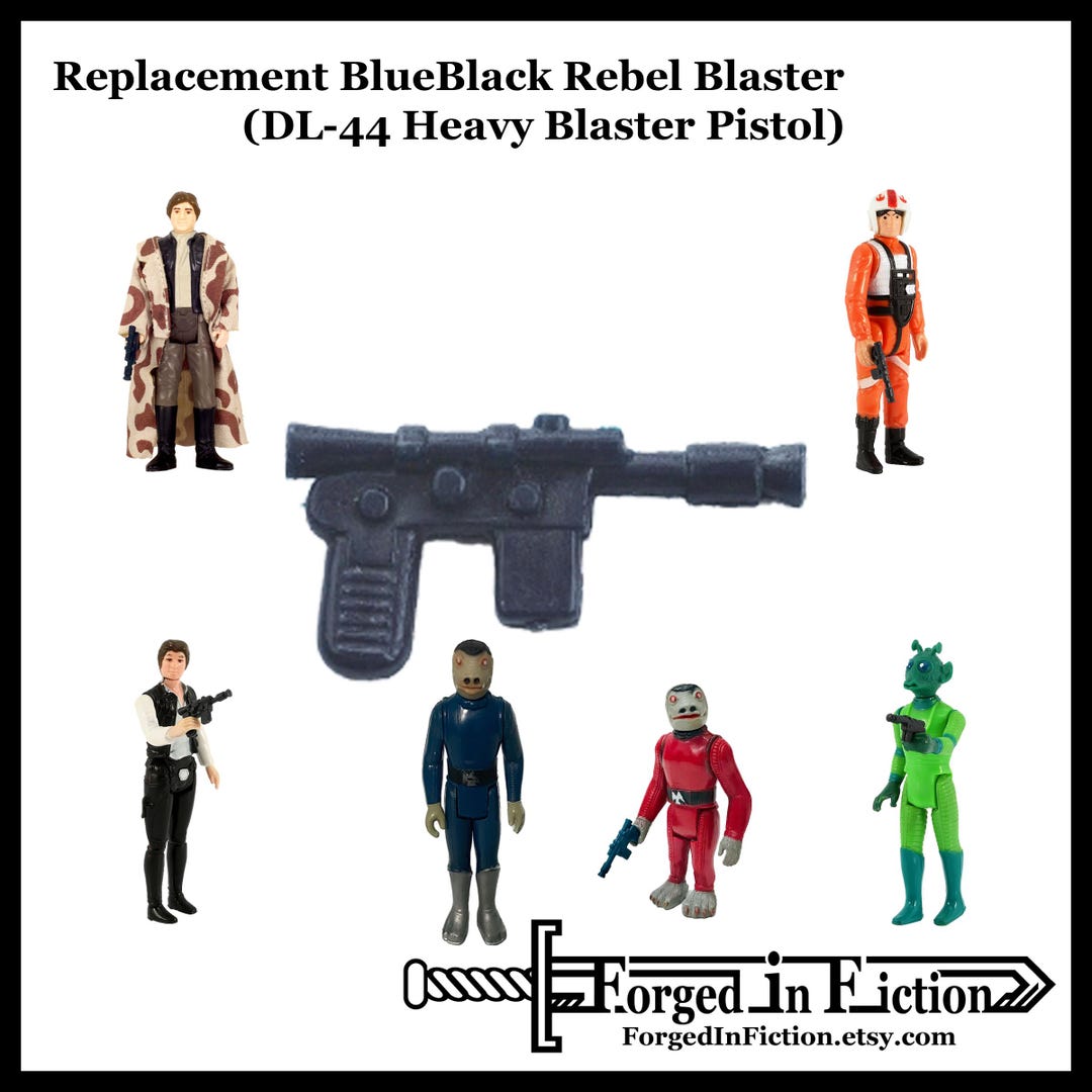 Blueblack Rebel Blaster (DL-44 Heavy Blaster Pistol) Vintage Style ...