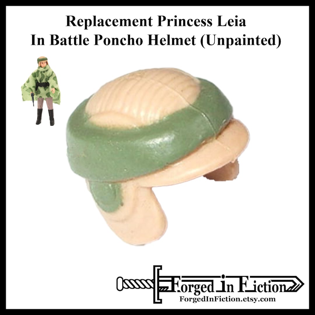 Leia in Battle Poncho Helmet Unpainted Vintage Style Custom Made ...
