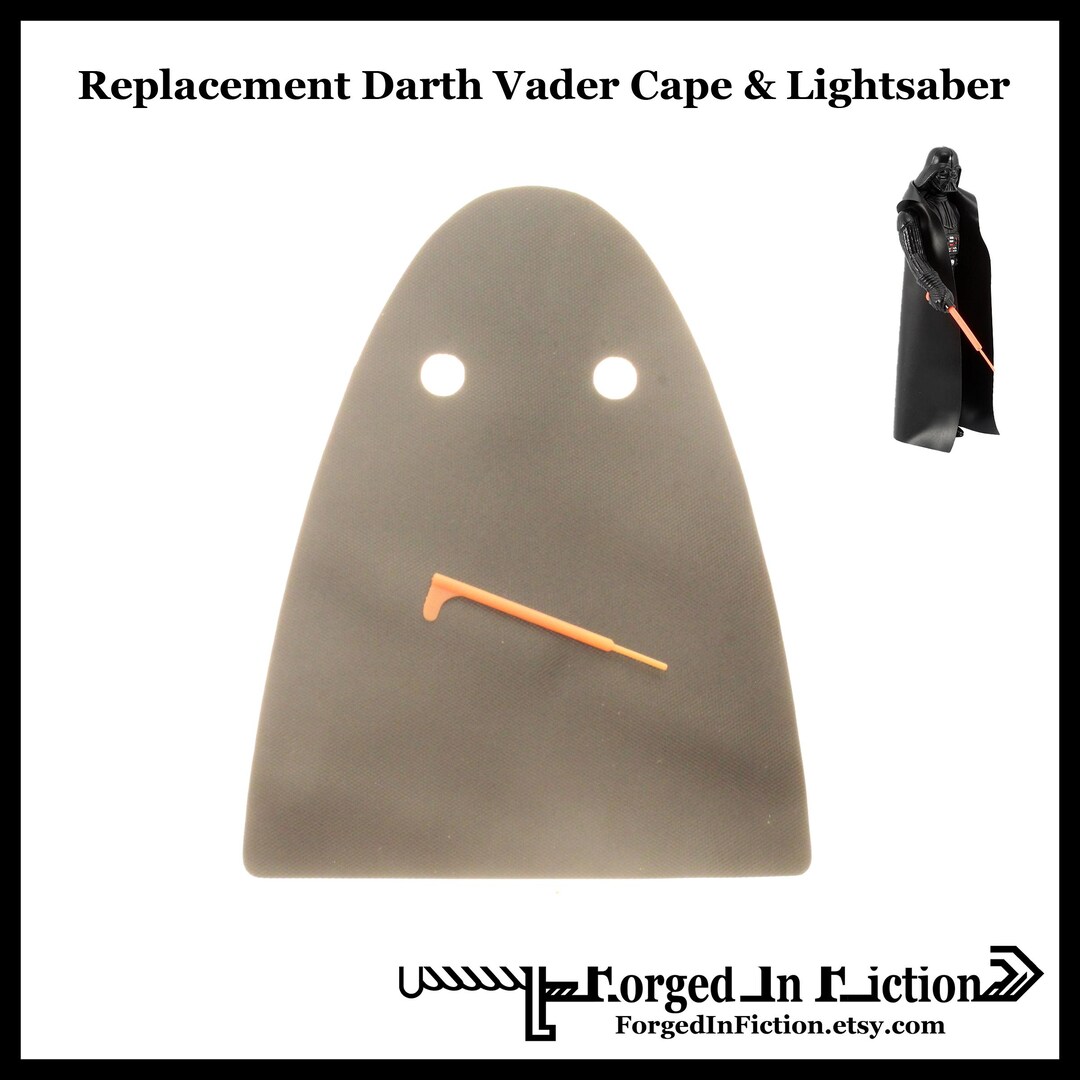 Darth Vader Cape and Lightsaber Set Vintage Style Replacement - Etsy