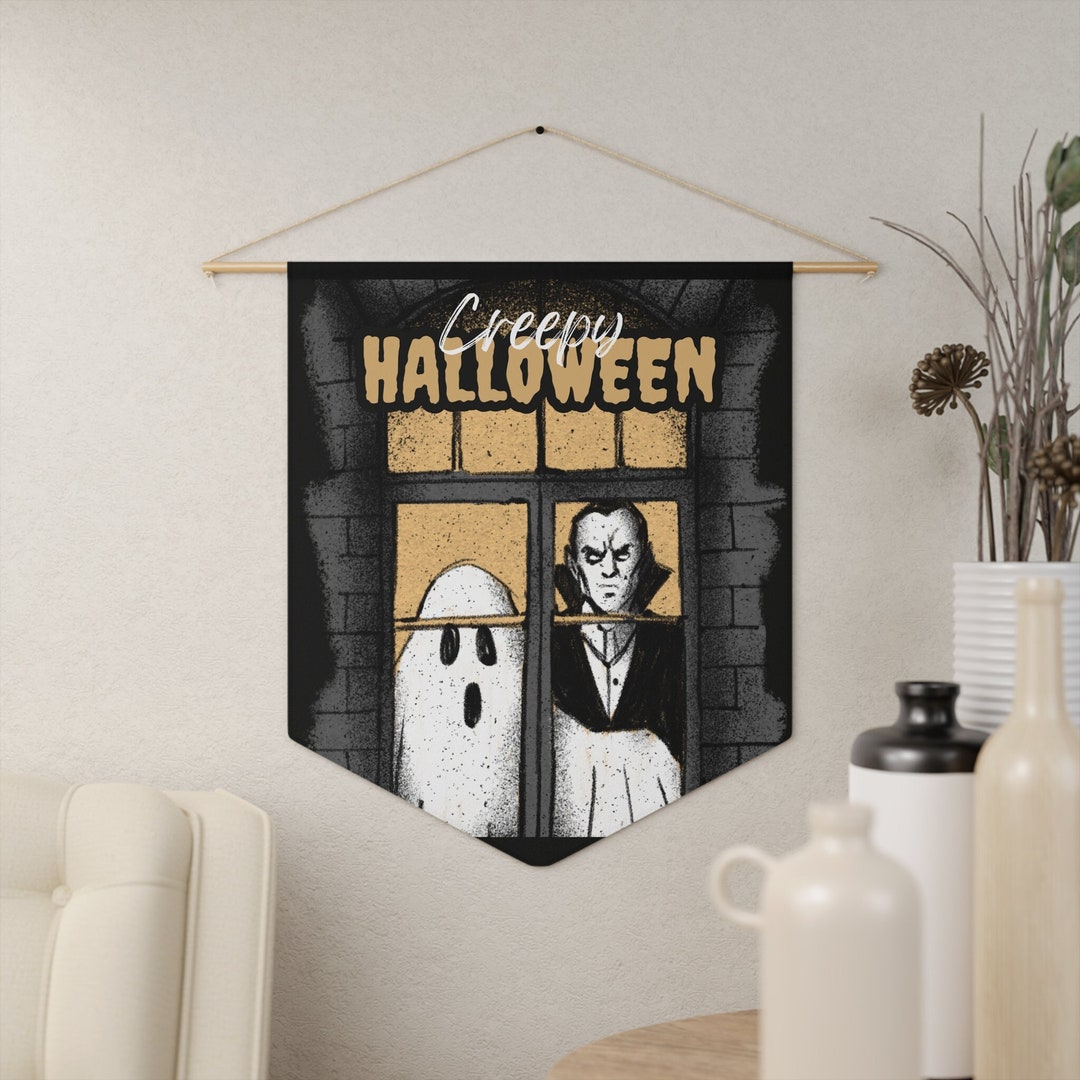 Halloween Indoor Decor, Vampire and Ghost, Pennant Wall Banner, Hallo ...
