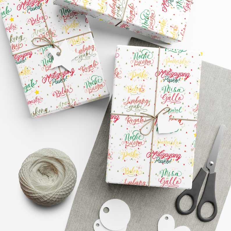 Filipino Christmas, Gift Wraps, Filipino Wrap Paper, Filipino Holiday ...
