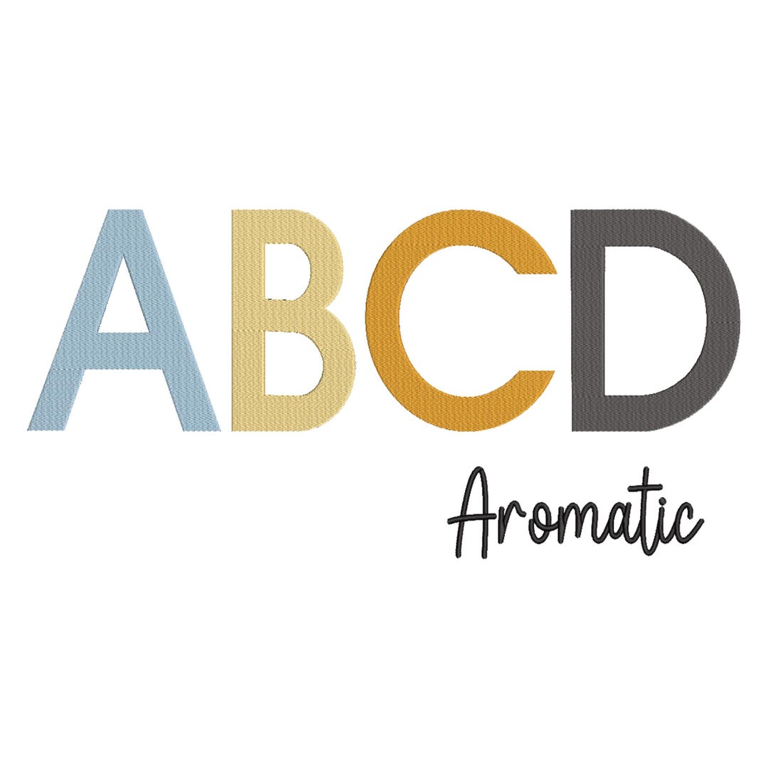 Avatar Duo Script and Little Aromatic Font Embroidery Machine Design ...