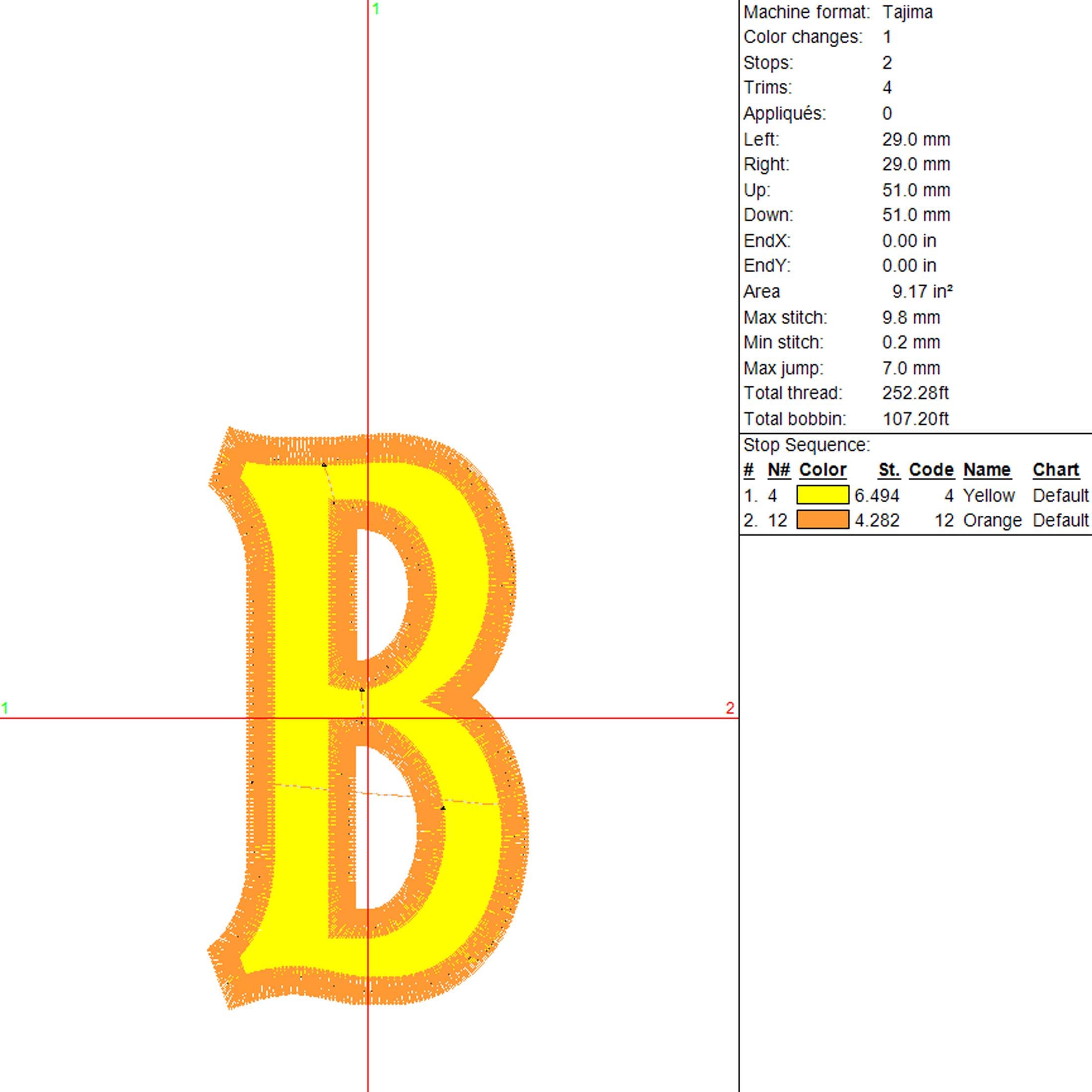 2 Color Serif Embroidery Font, 8 Sizes, Satin Stitch Machine Embroidery ...