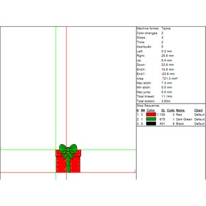 8 Mini Christmas Icons Machine Embroidery Design, Set of 8 and 7 Sizes ...