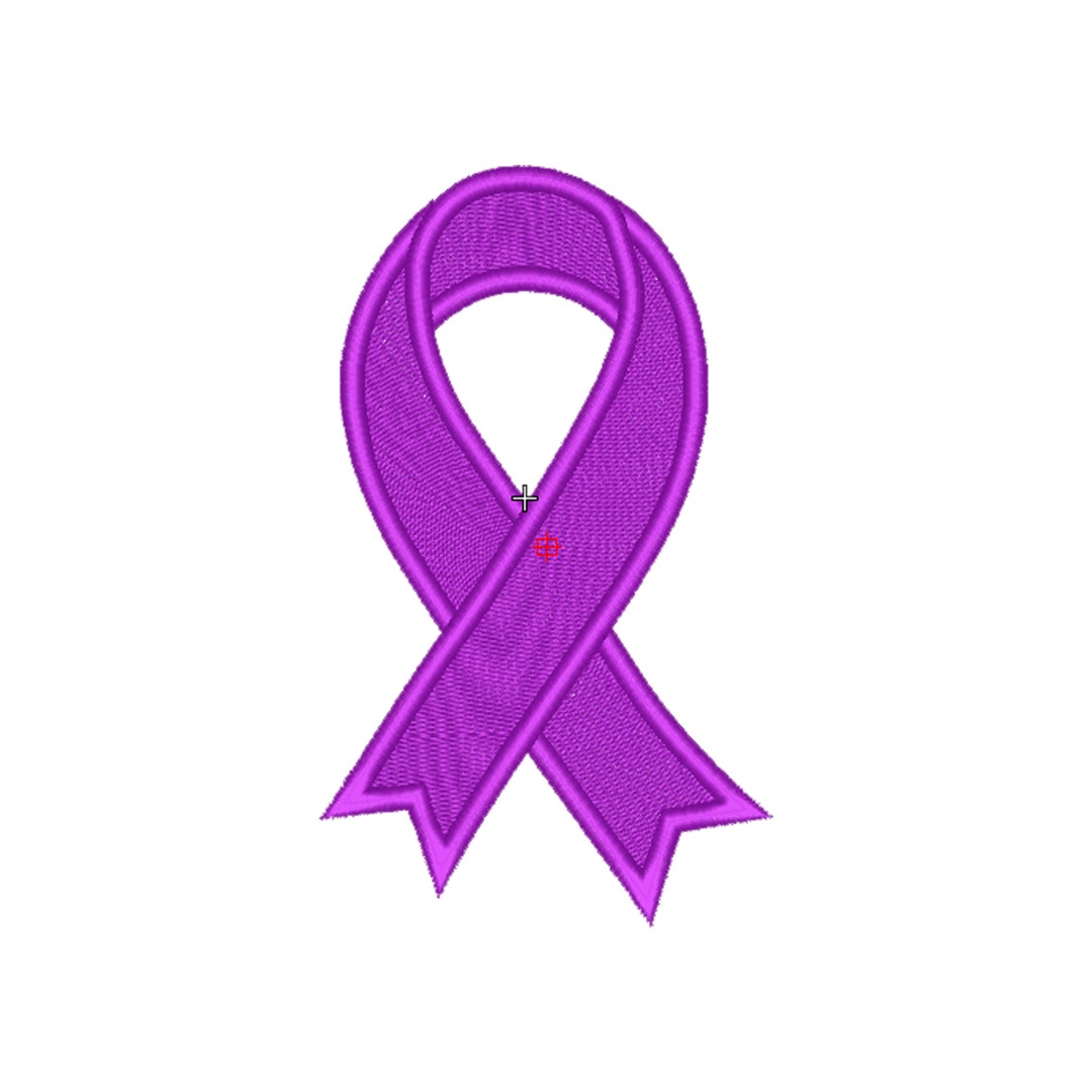 Domestic Violence Awareness Ribbon Machine Embroidery Design, 8 Sizes ...