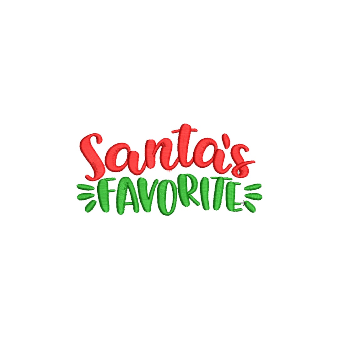 Santa's Favorite Embroidery Design,5 Sizes, Christmas Machine ...