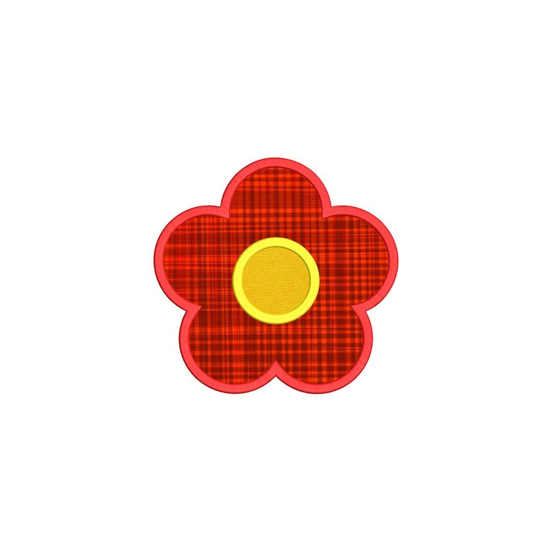 Mini to Large Flower Applique Embroidery Design, 25 Sizes, Simple ...