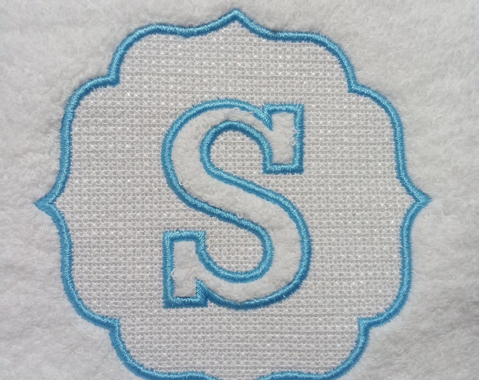 Embossed Machine Embroidery Alphabet, Monogram Towel Font, 5 Sizes, A-Z ...