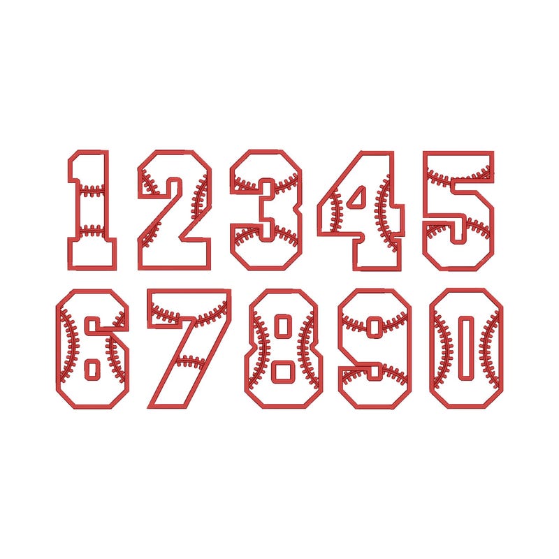 Baseball Applique Design - Etsy