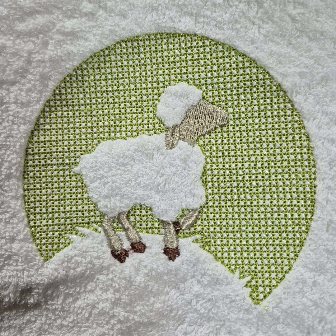 Embossed Sheep Embroidery Design, 17 Sizes, Sheep Machine Embroidery ...