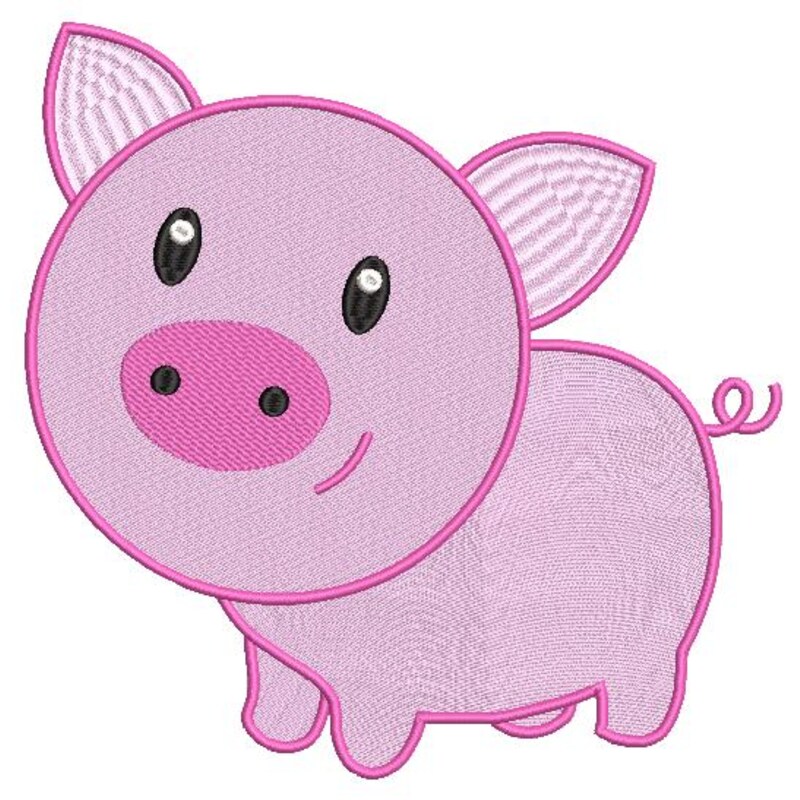 Pig Embroidery - Etsy
