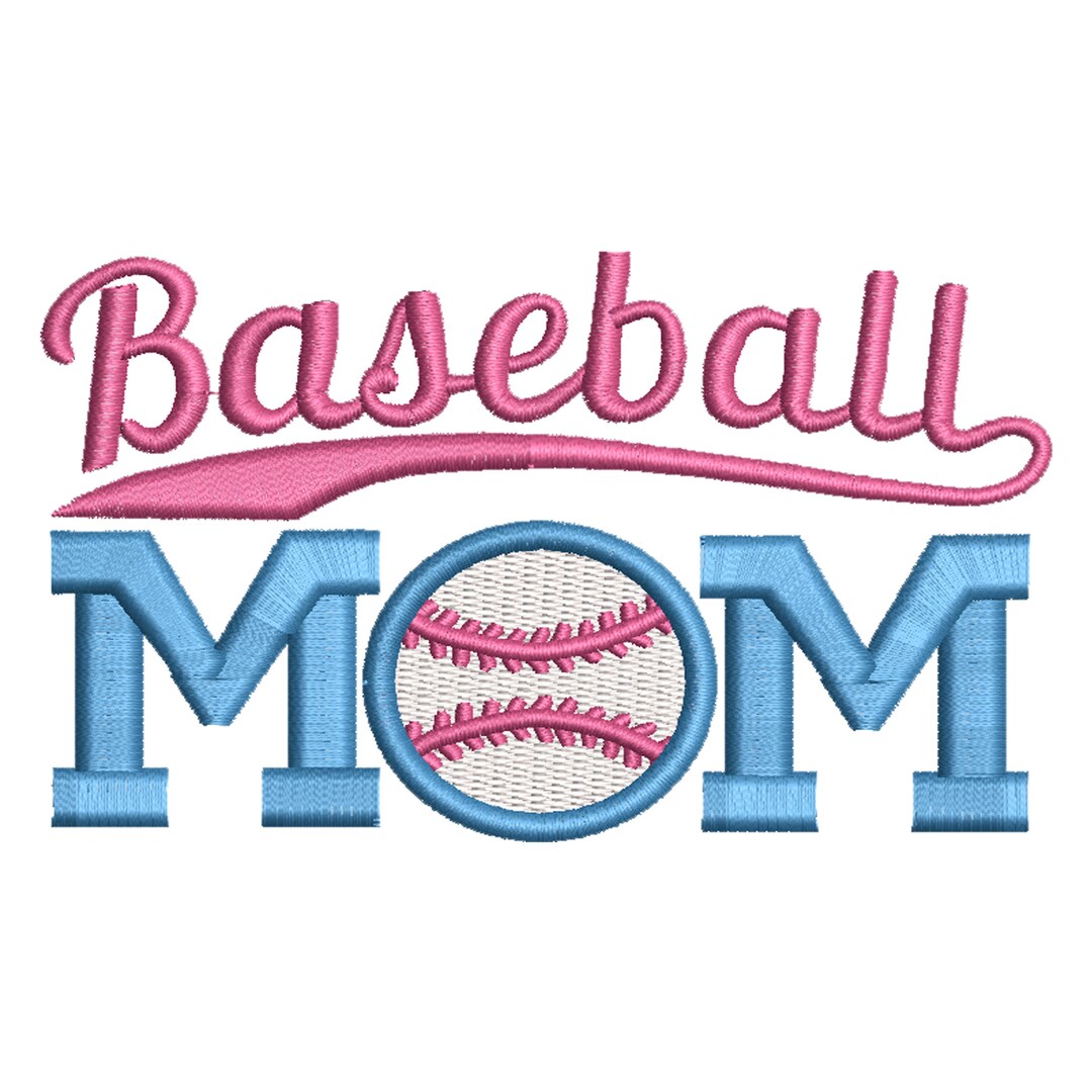 Baseball Mom Embroidery Design Embroidery Design, 13 Sizes, Baseball ...