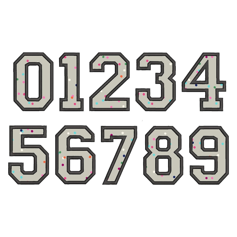 Embroidery Numbers - Etsy