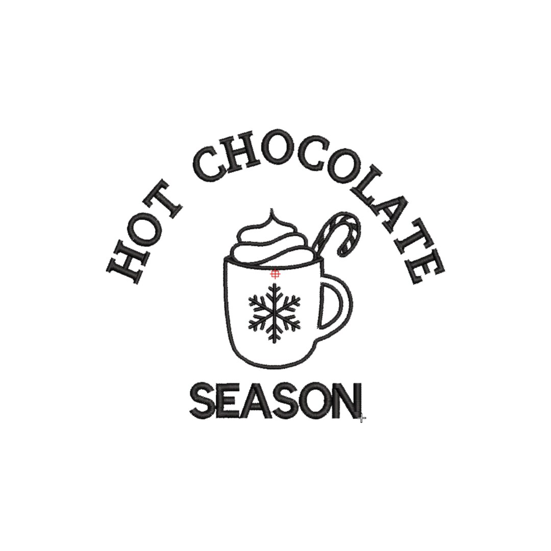 Hot Chocolate Embroidery Design,7 Sizes, Hot Cocoa Machine Embroidery ...