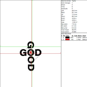 God is Good Embroidery Design, 12 Sizes, Belive Machine Embroidery ...