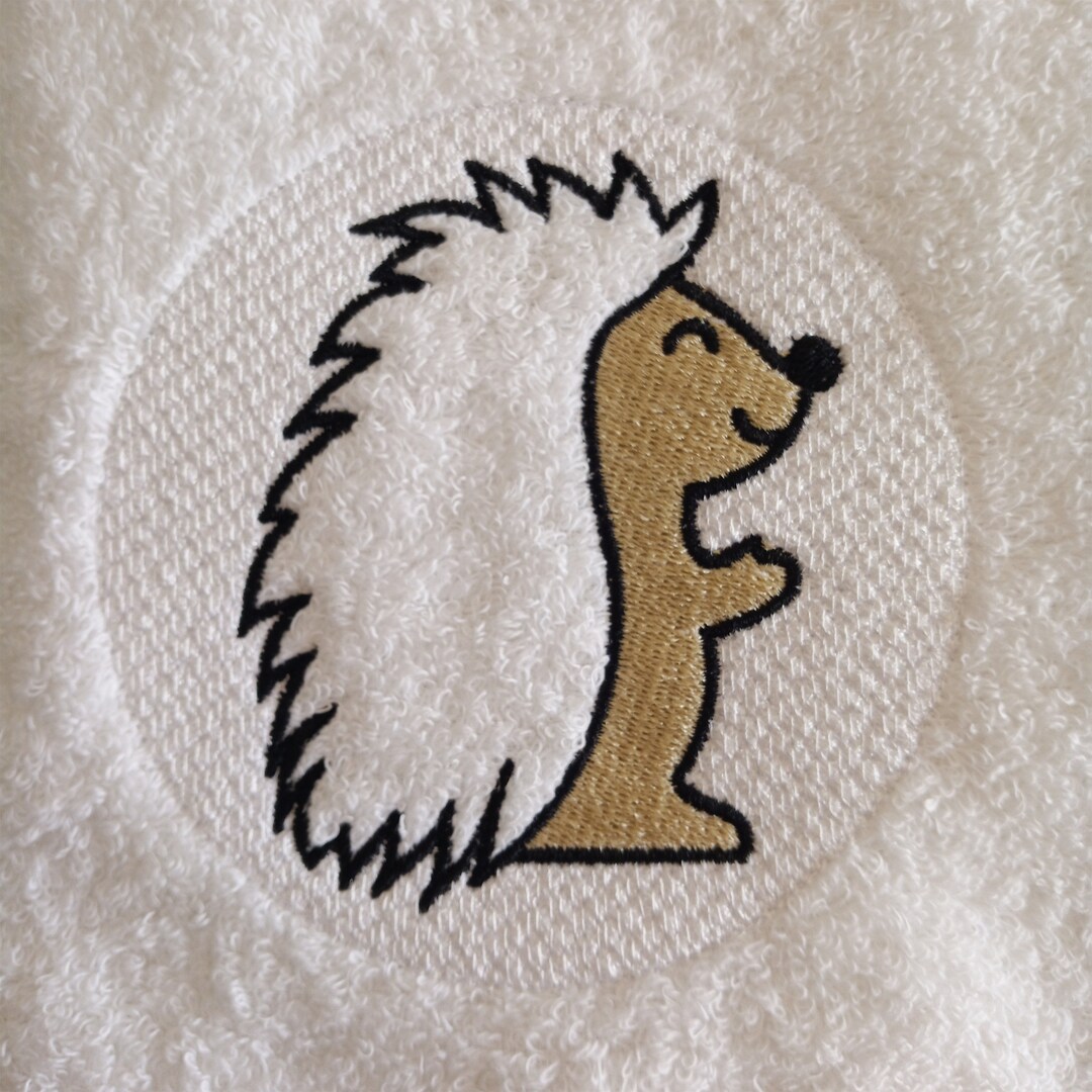 Embossed Hedgehog Embroidery Design, 15 Sizes, Hedgehog Embroidery ...