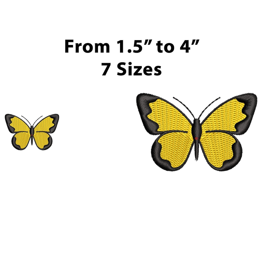 Mini Butterfly Machine Embroidery Design,7 Sizes,mini Satin Stitch ...