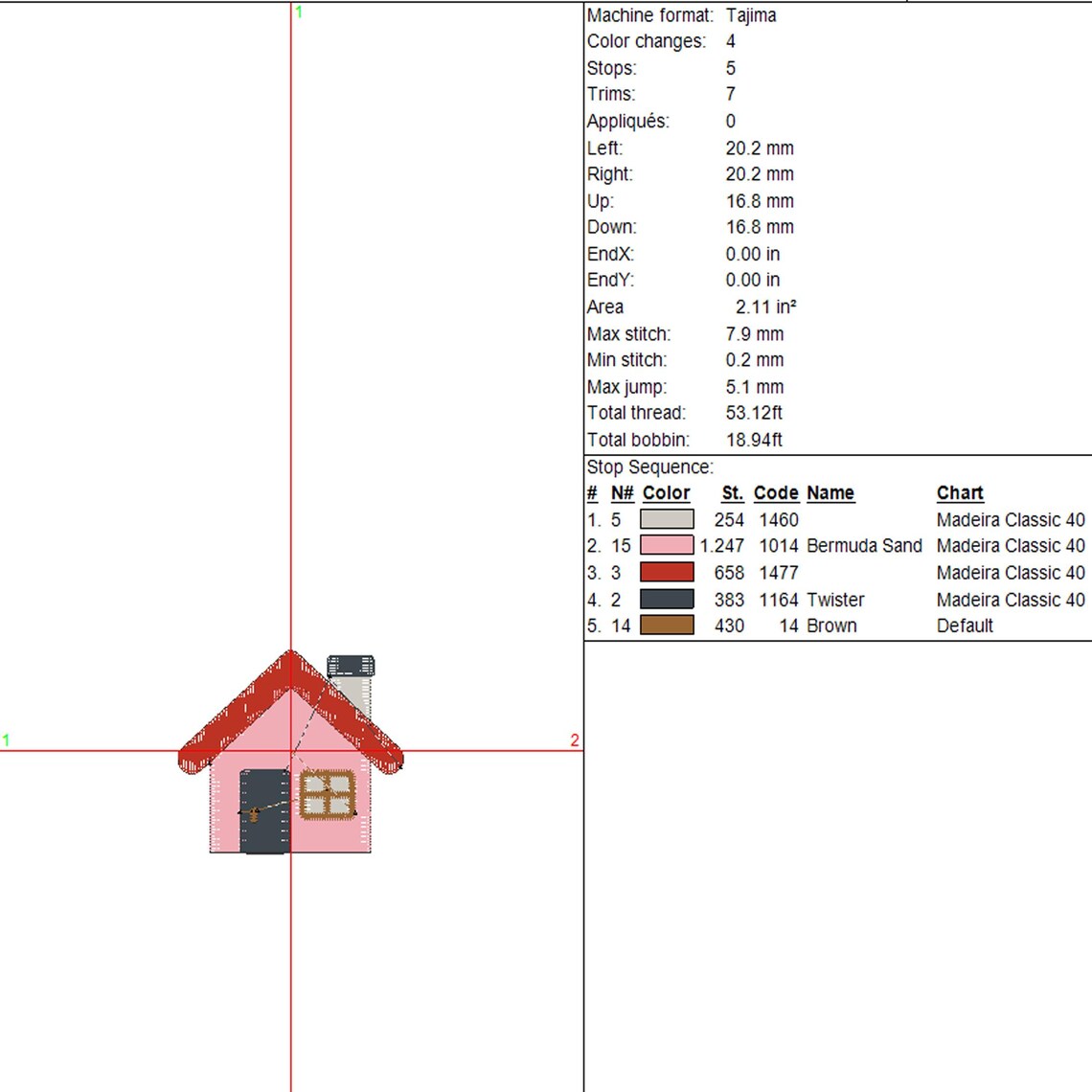Mini House Embroidery Design, 12 Sizes, Doll House Machine Embroidery ...