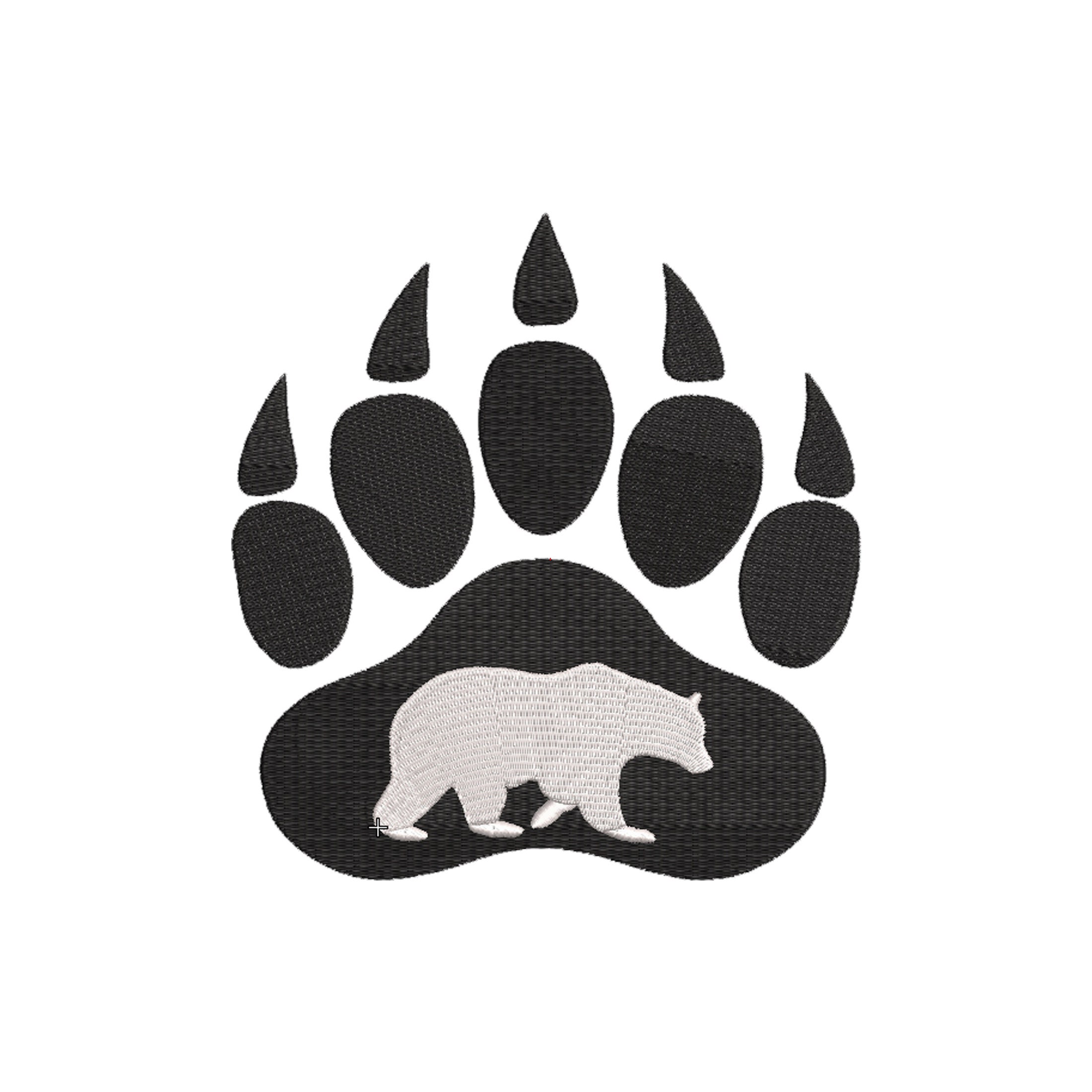 Bear Paw Embroidery Design, 10 Sizes, Bear Machine Embroidery Design ...
