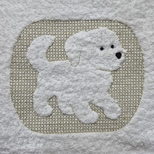 Embossed Dog Embroidery Design, 17 Sizes, Dog Machine Embroidery Design ...