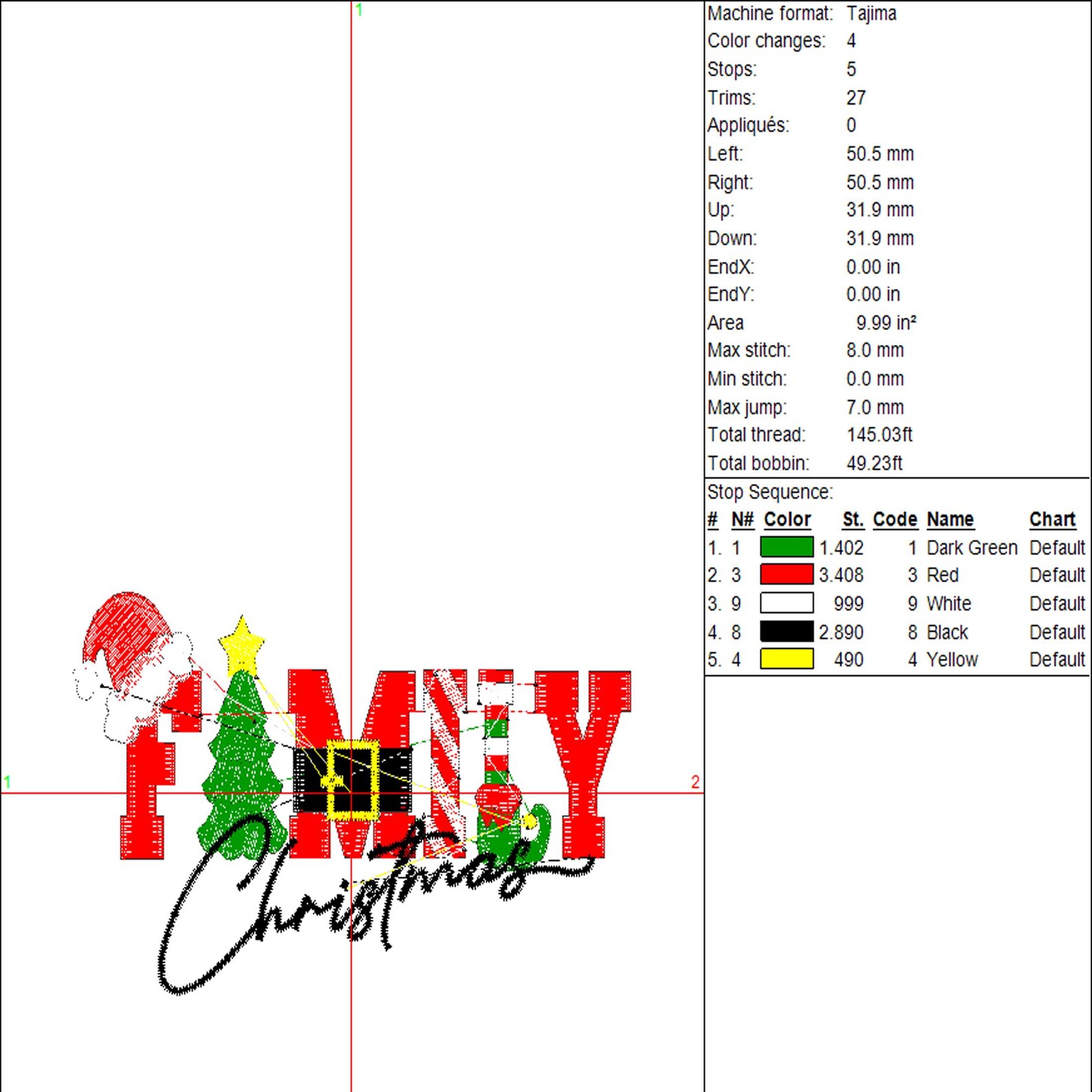 Christmas Family Machine Embroidery Design, 13 Sizes, Family Christmas ...