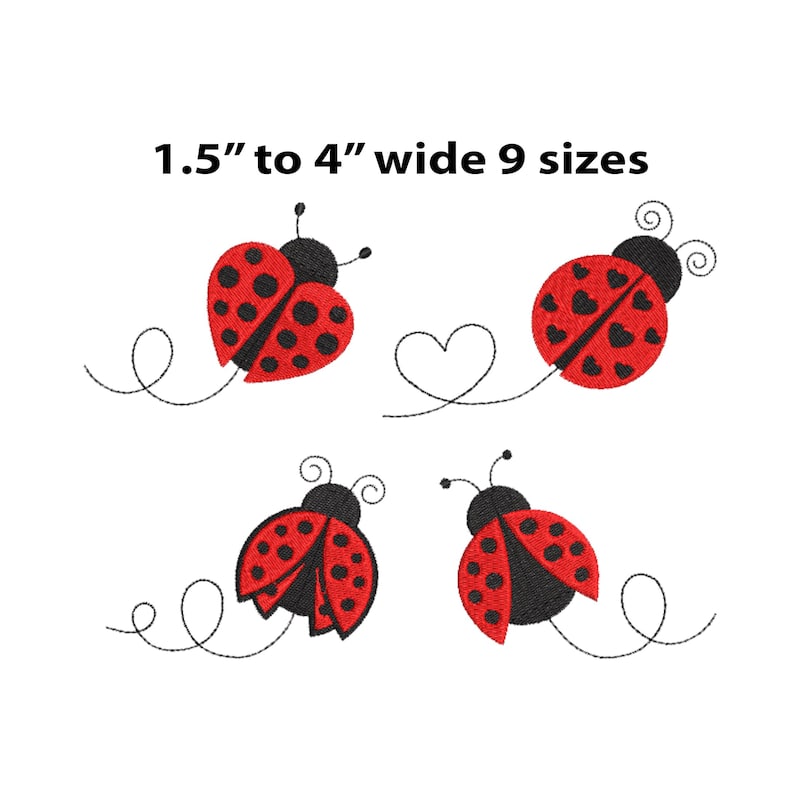 Ladybug Embroidery - Etsy