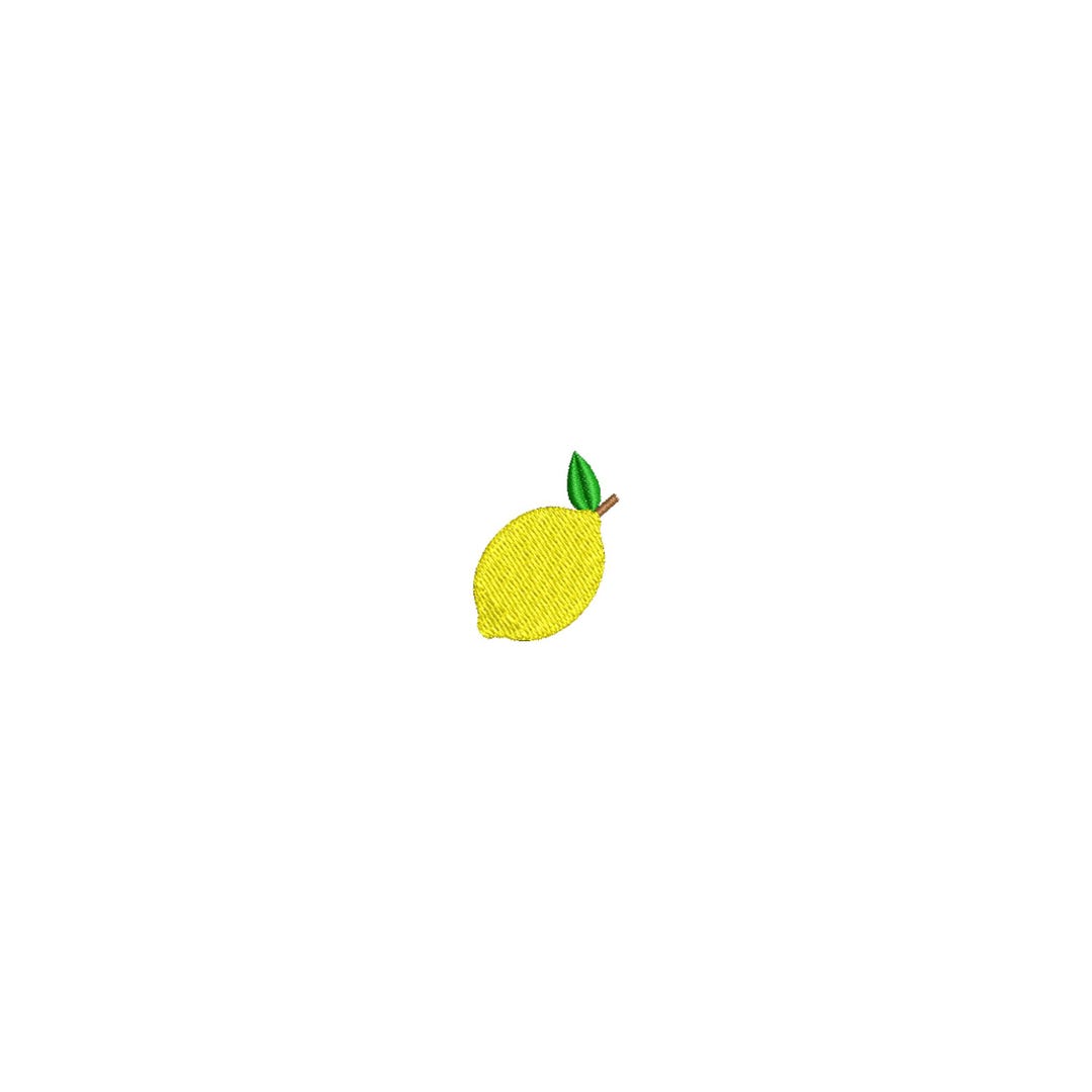 Mini Lemon Machine Embroidery Design, 12 Sizes, Lemon Fill Stitch ...