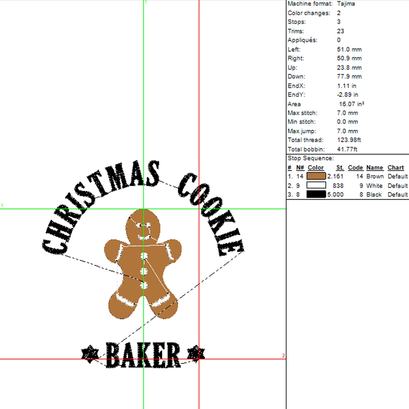 Christmas Baking Embroidery Design, 5 Size, Christmas Cookie Embroidery ...
