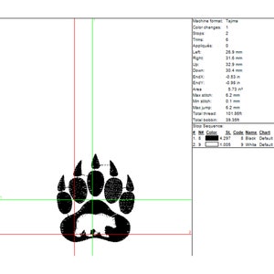 Bear Paw Embroidery Design, 10 Sizes, Bear Machine Embroidery Design ...
