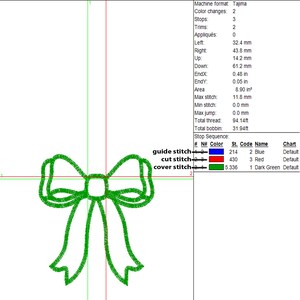 8 Bow Bundle, Side Seam Bow Applique Machine Embroidery Design, Min 10 ...