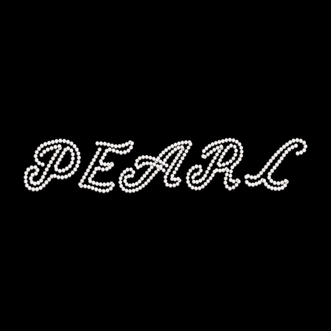 Pearl Cursive Handwriting Embroidery Font, 8 Sizes, A-Z Sorted, Pearl ...