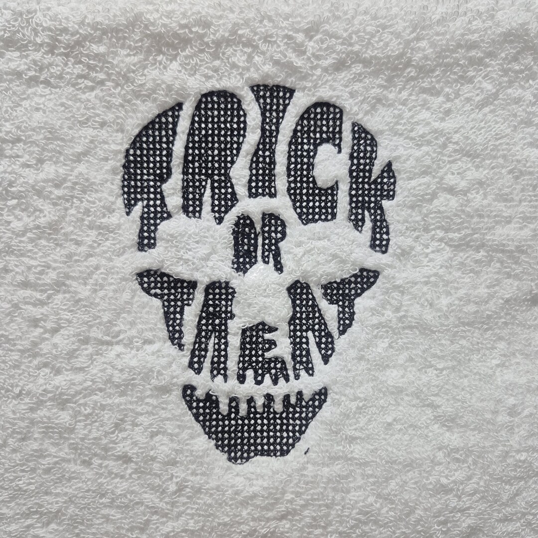 Embossed Skull Embroidery Design, 8 Sizes, Trick or Treat Machine ...