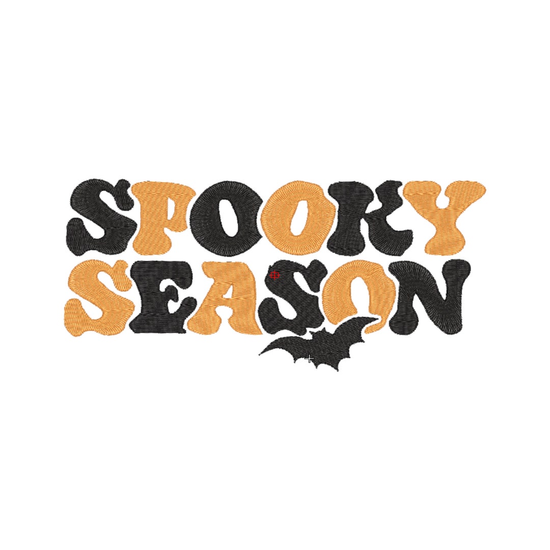 Spooky Season Machine Embroidery Design, 8 Sizes, Halloween Embroidery ...