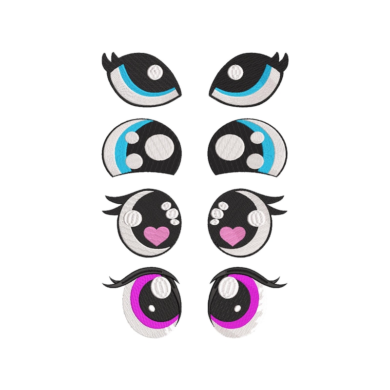 Dog Eyes Embroidery File - Etsy