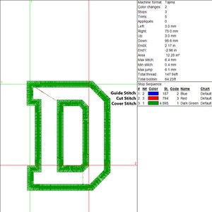 DAD Applique Machine Embroidery Design, 41 Sizes, Full and Split DAD ...