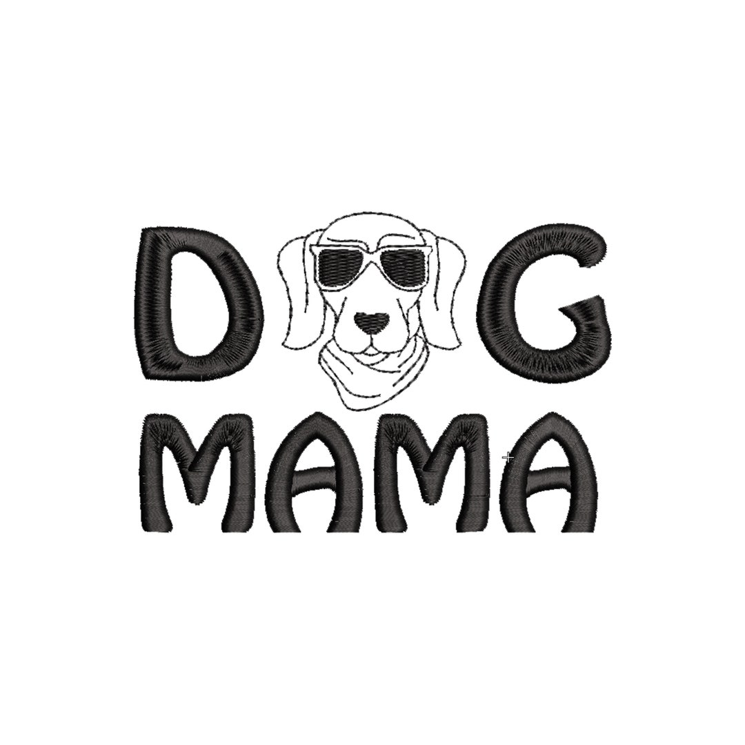 Dog Mama Embroidery Design, 6 Sizes, Paw Dog Mama Machine Embroidery ...