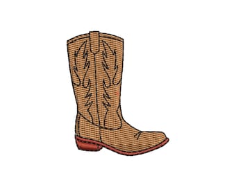 Western Cowboy Boot Toe Stitch Pattern Machine Embroidery Design 4 ...