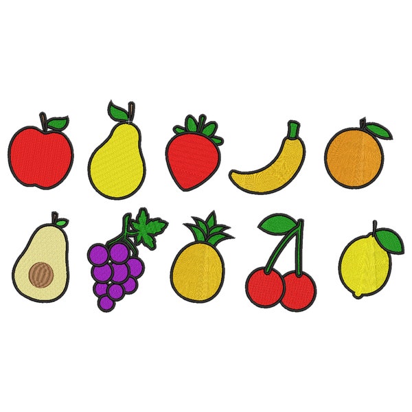 Fruit Embroidery Pattern - Etsy