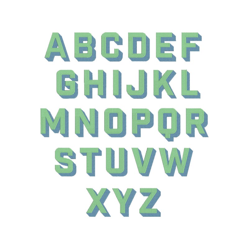 Shadow Script Alphabet - Etsy