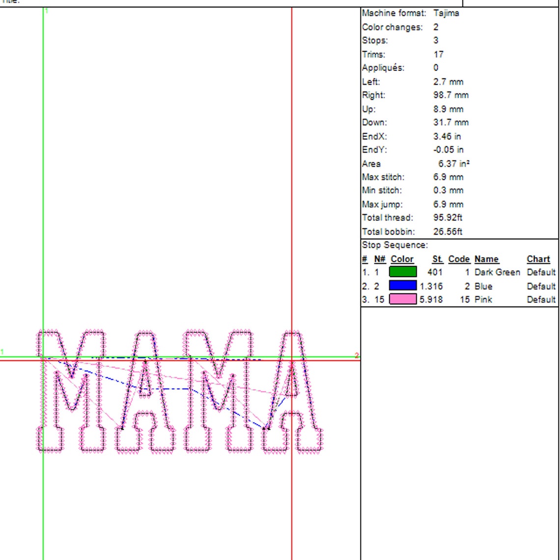 Mama Diamond Applique Machine Embroidery Design, 10 Sizes, Diamond ...