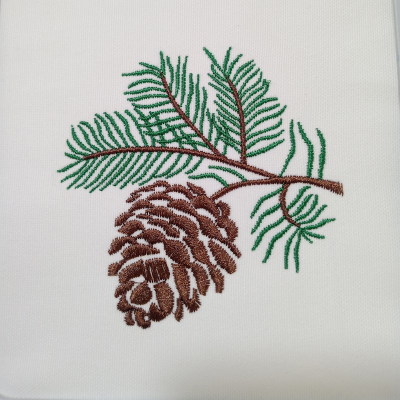Pine Cone Embroidery - Etsy
