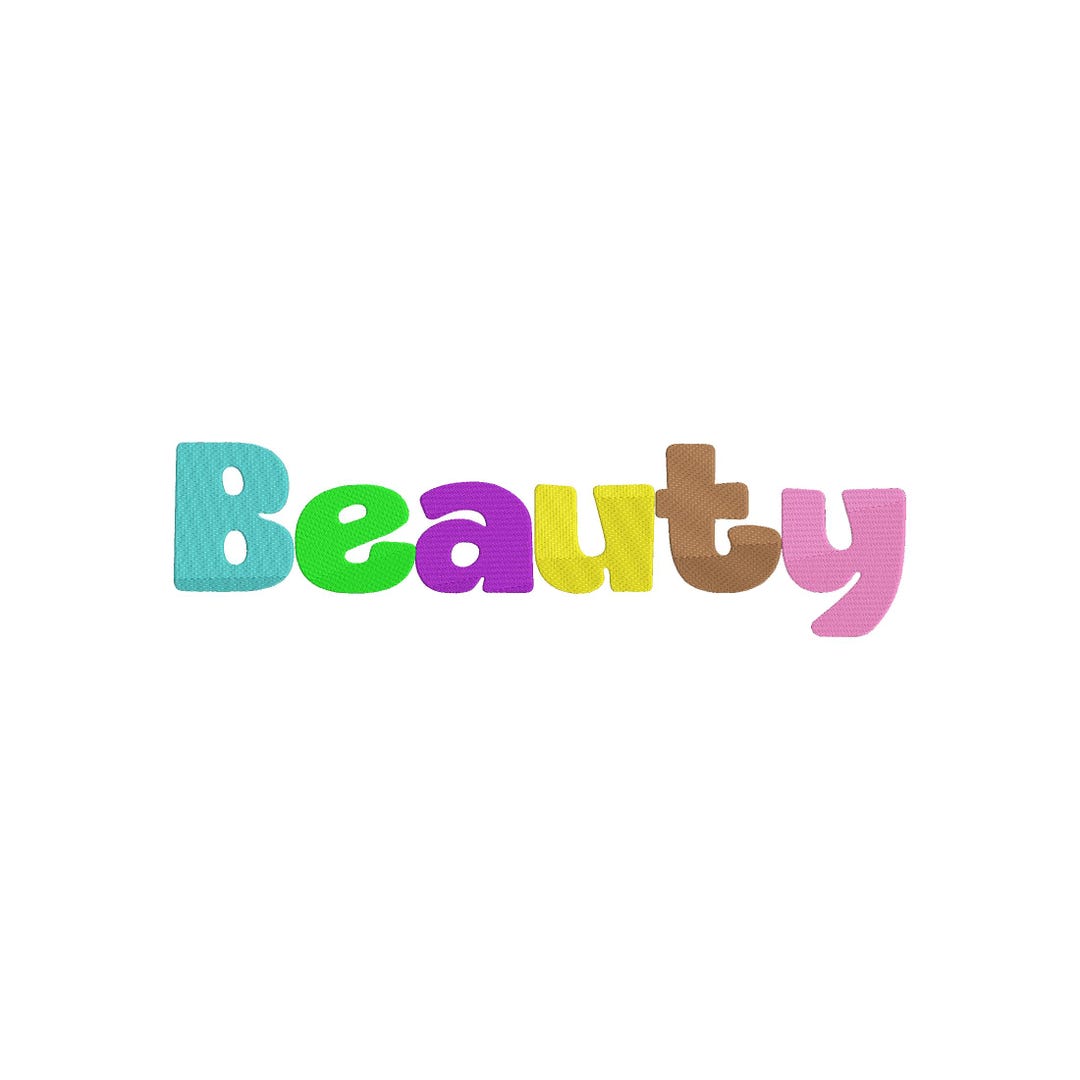 Fill Stitch Happy Embroidery Font Design, 7 Size, A-Z Sorted, Alphabet ...