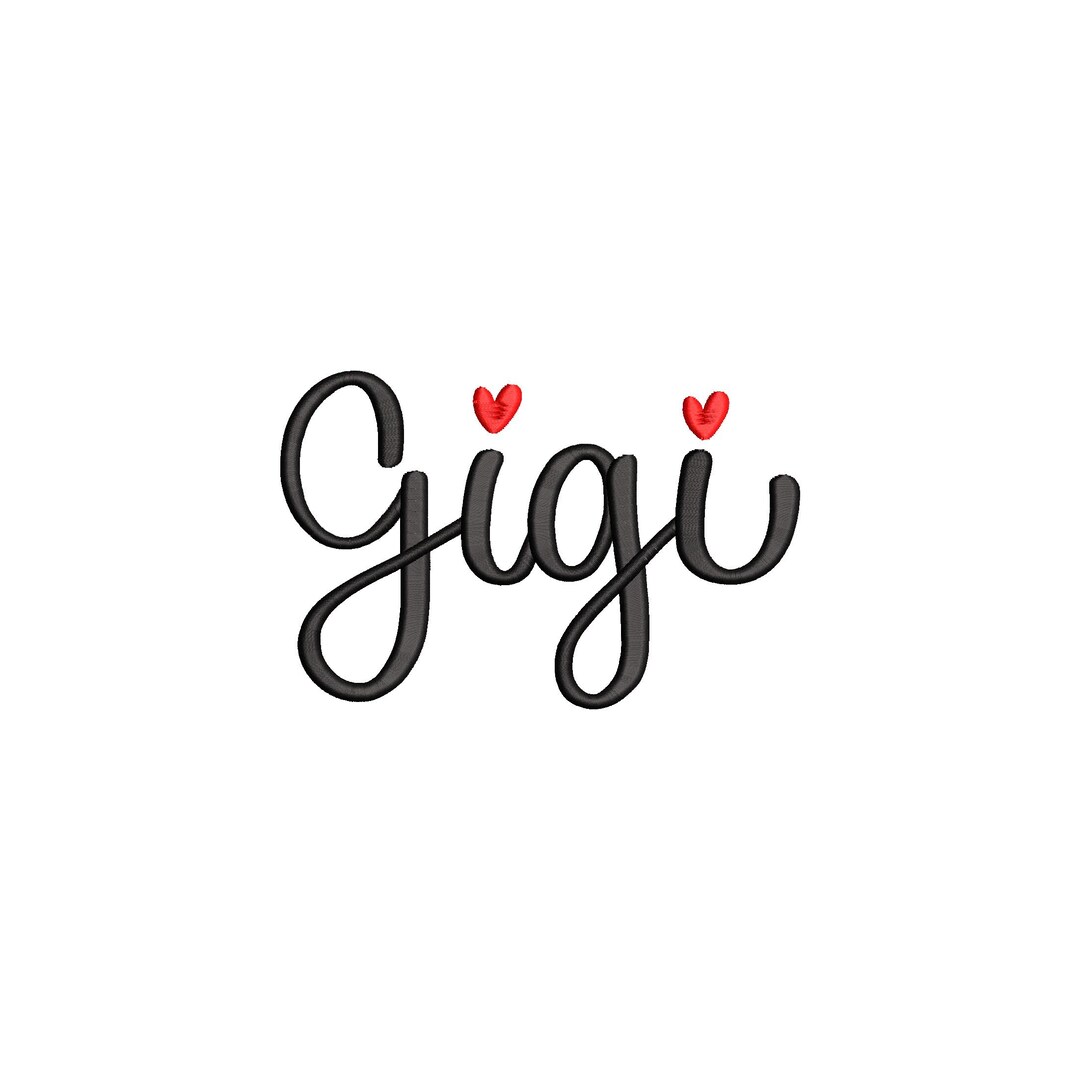 Gigi Embroidery Design, 14 Sizes, Gigi Heart Machine Embroidery Design ...