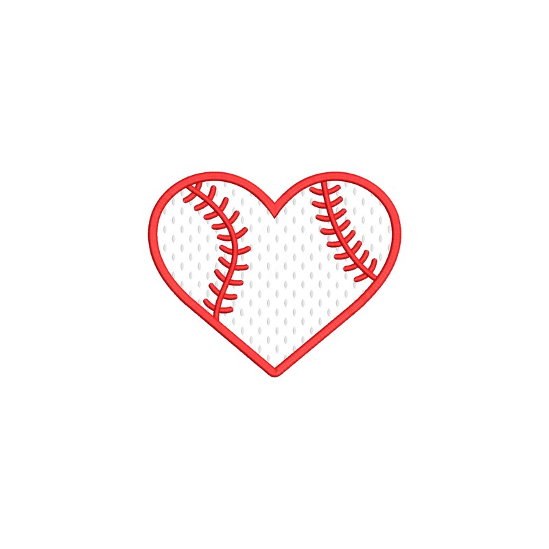Softball Heart - Etsy