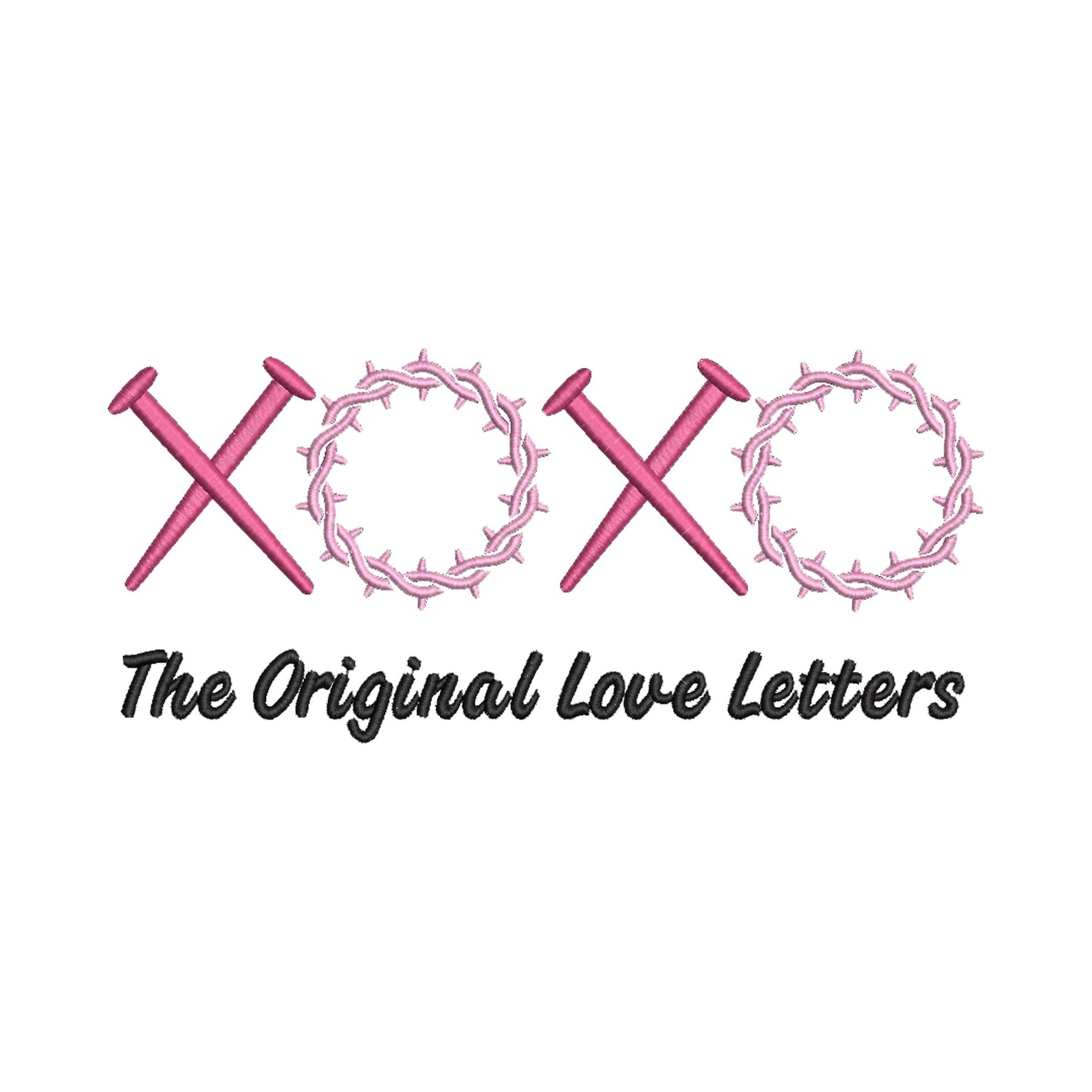 XOXO Embroidery Design, 10 Sizes, XOXO Jesus Machine Embroidery Design ...