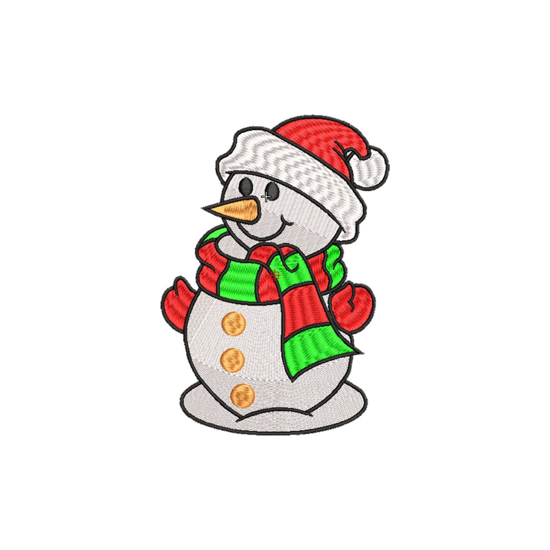 Snowman Machine Embroidery Design , 5 Sizes, Winter Embroidery Design ...